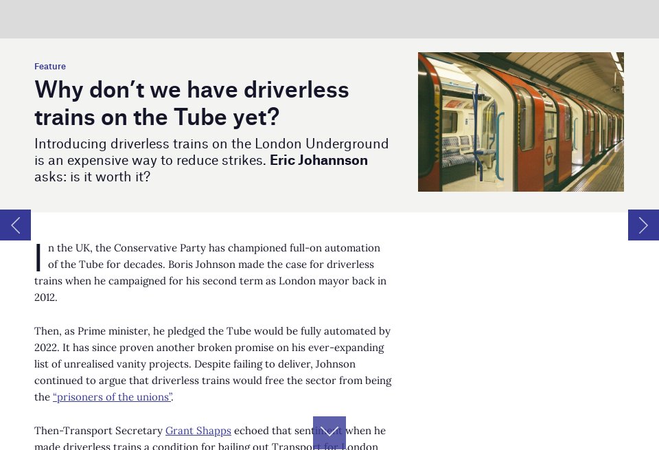 Why don’t we have driverless trains on the Tube yet? - Future Rail ...